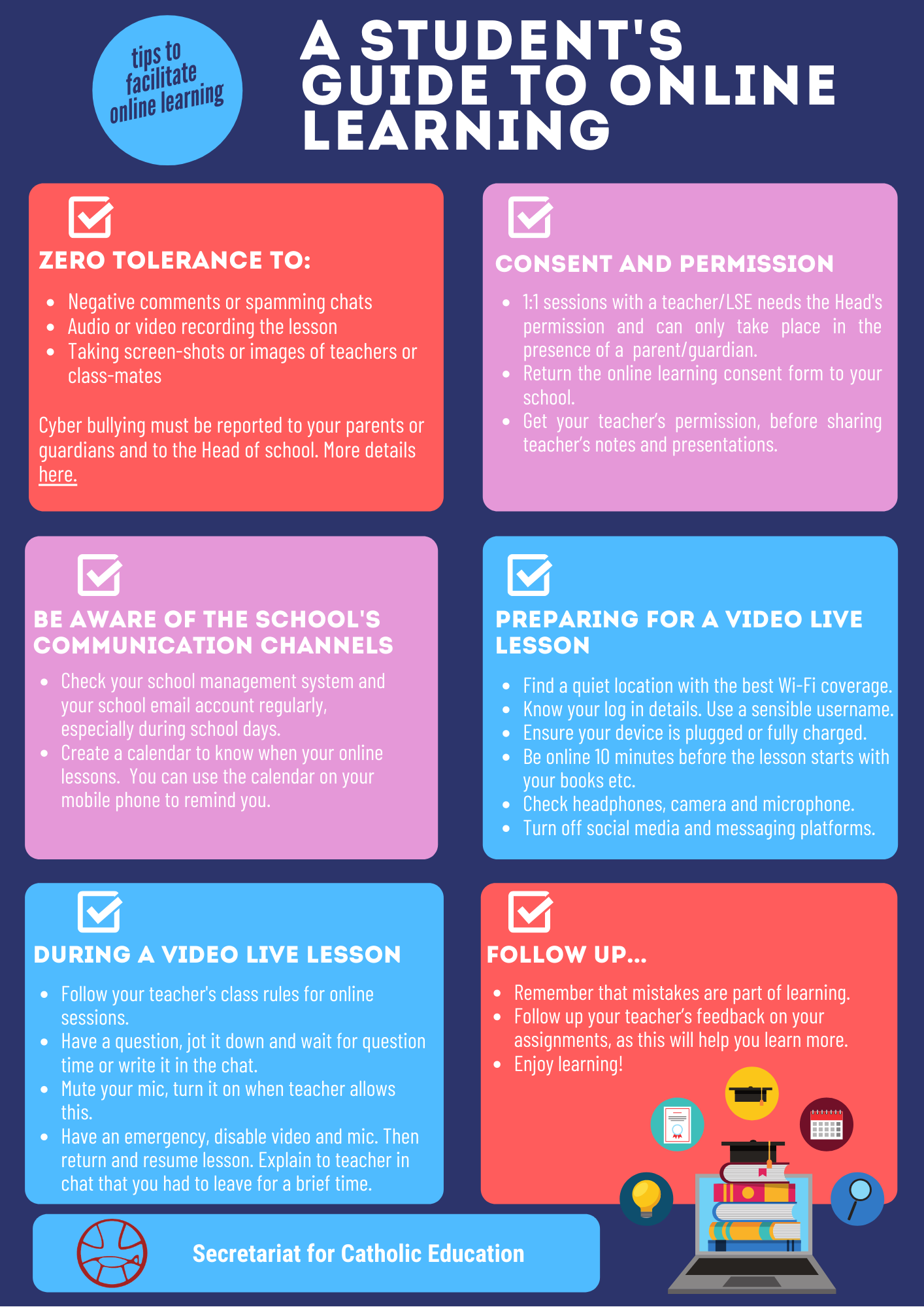 Online Learning – Tips for Students and Parents – SfCE