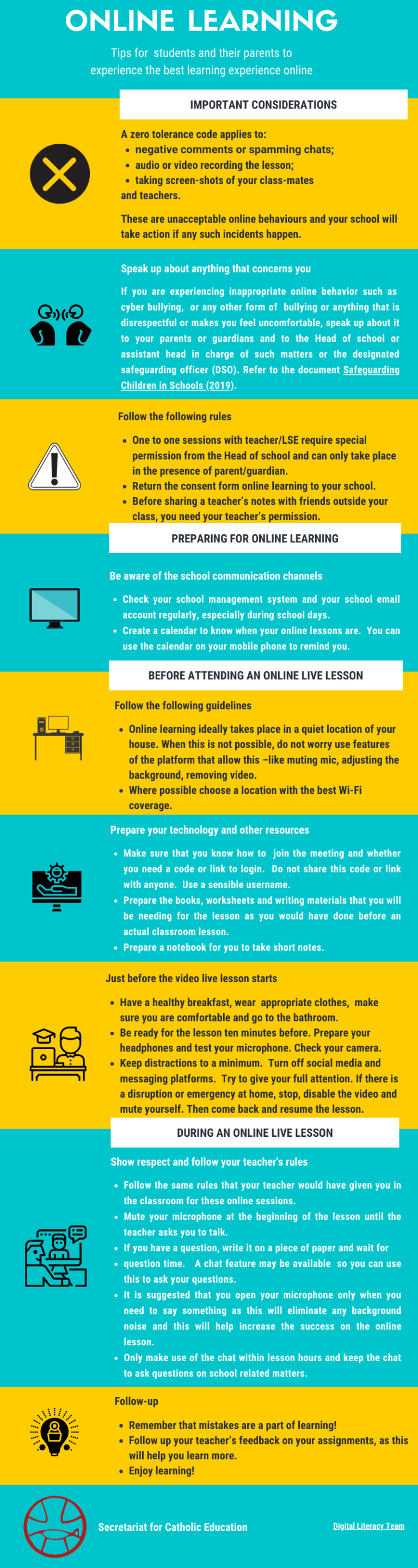 Online Learning – Tips for Students and Parents – SfCE