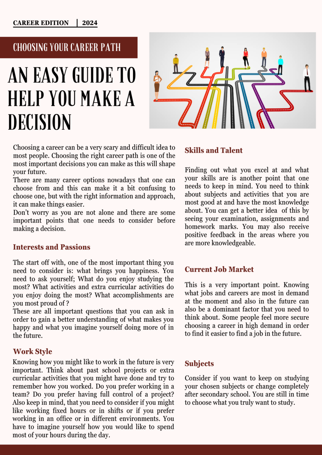 Choosing your Career Path – SfCE